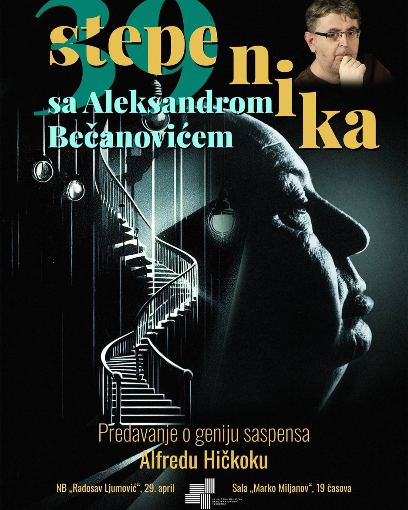 Predavanje “39 stepenika sa Aleksandrom Bečanovićem“ | Glavni grad Podgorica